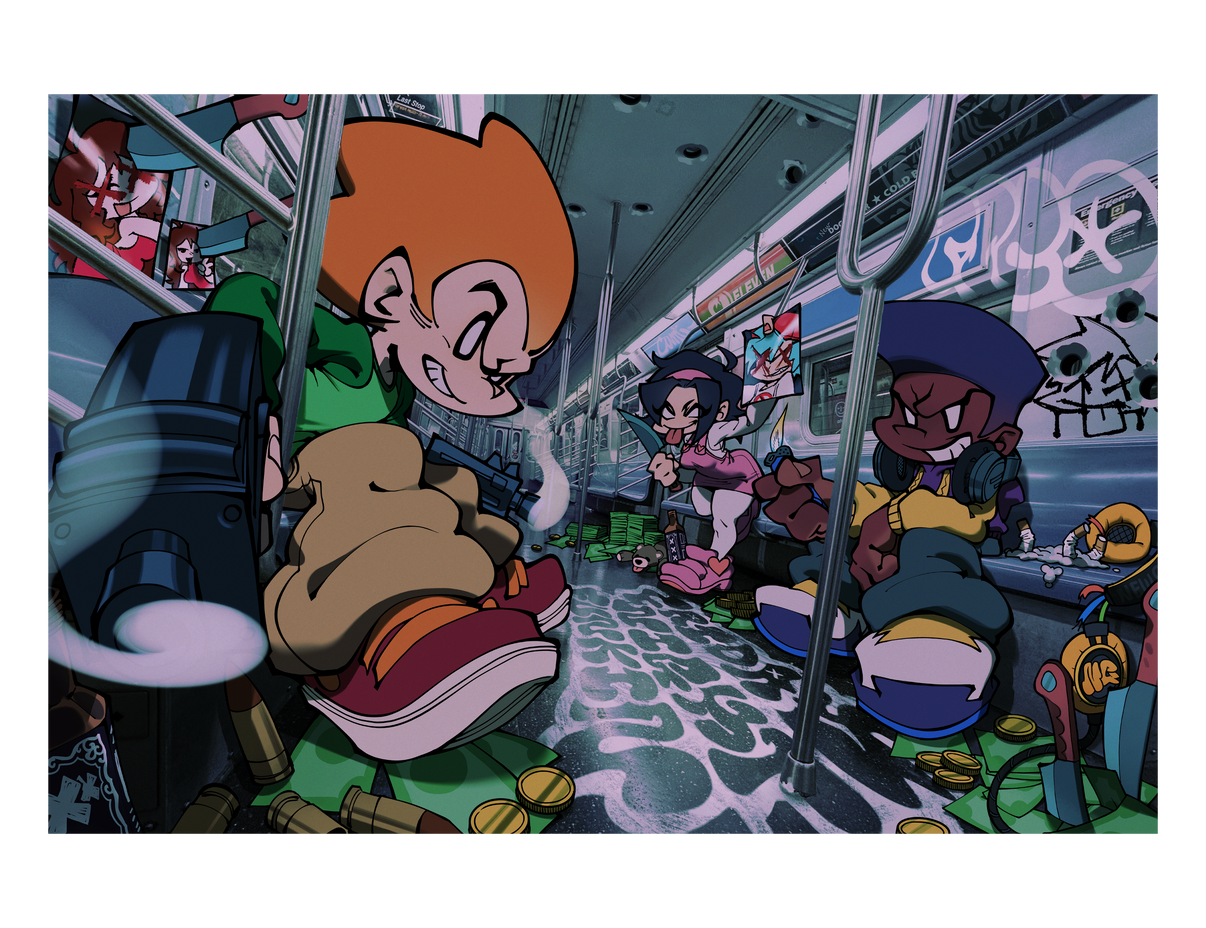 Friday Night Funkin' Pico Underground Poster – Needlejuice Records